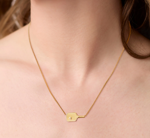 Pickleball Delicate Necklace-Pearl – Cactus Flower